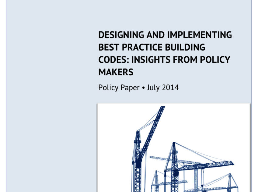 Designing and Implementing Best Practice Building Codes: Insights from ...