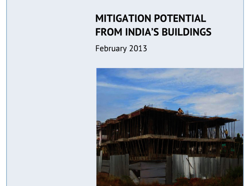 Mitigation Potential from India’s Buildings - Copenhagen Centre on ...
