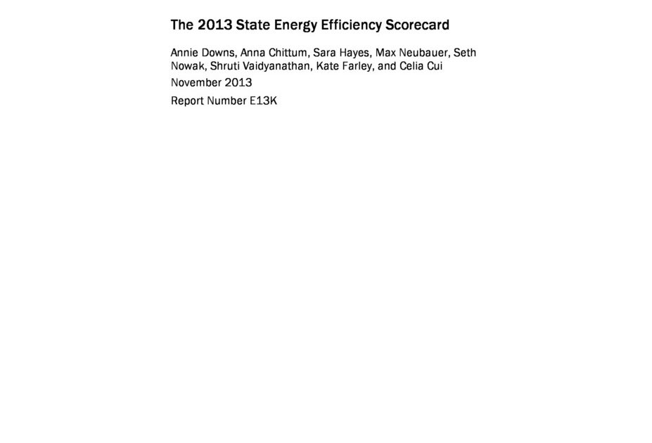 The 2013 State Energy Efficiency Scorecard - Copenhagen Centre on ...