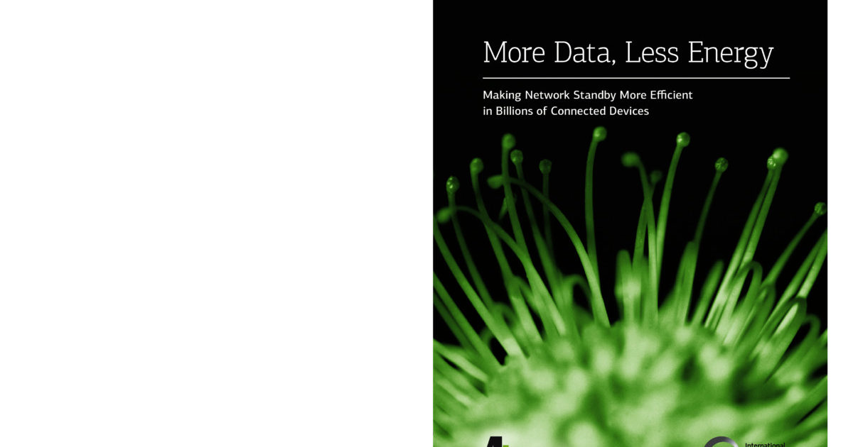 More Data, Less Energy: Making Network Standby More Efficient in ...