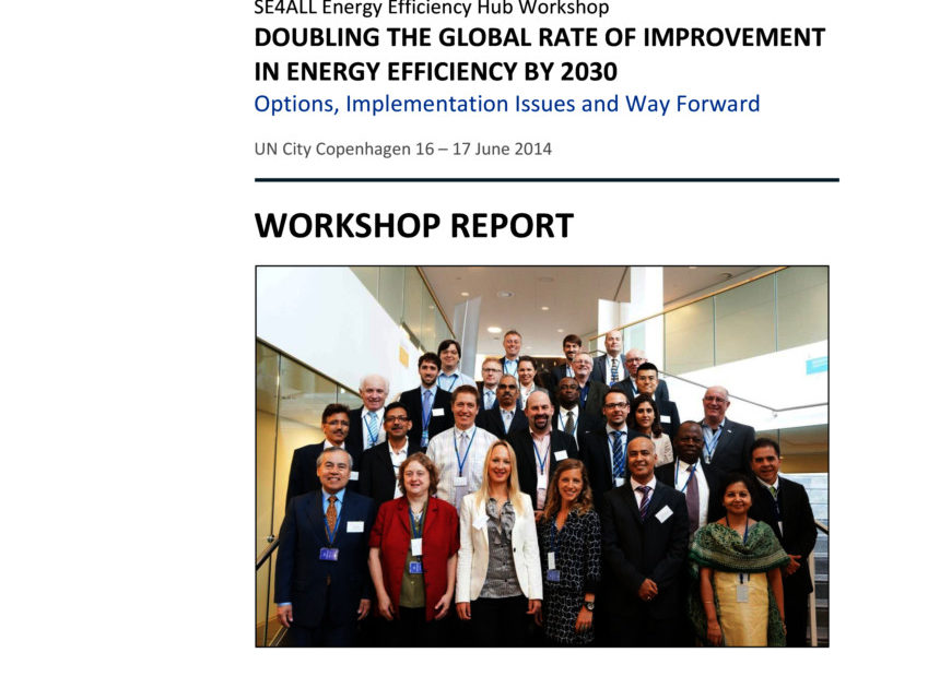 DOUBLING THE GLOBAL RATE OF IMPROVEMENT IN ENERGY EFFICIENCY BY 2030 ...
