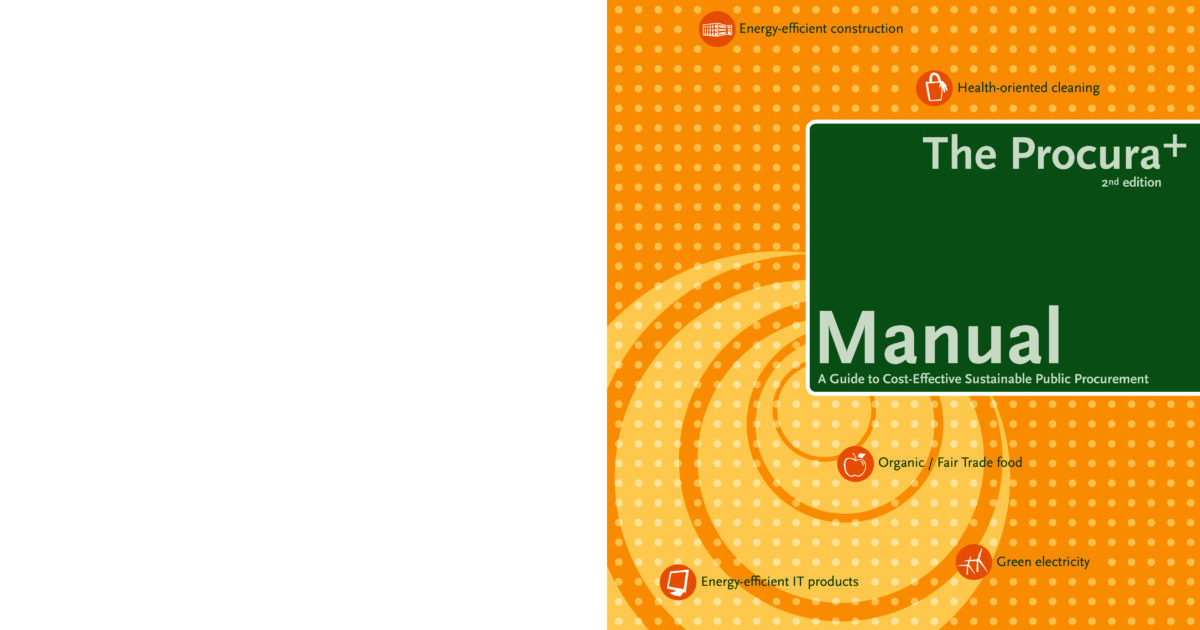 The Procura+ Manual: A Guide to Cost-Effective Sustainable Public ...