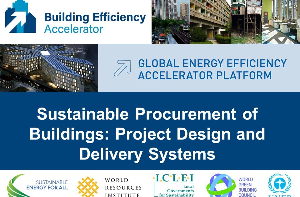 Sustainable Procurement of Buildings: Project Design and Delivery ...